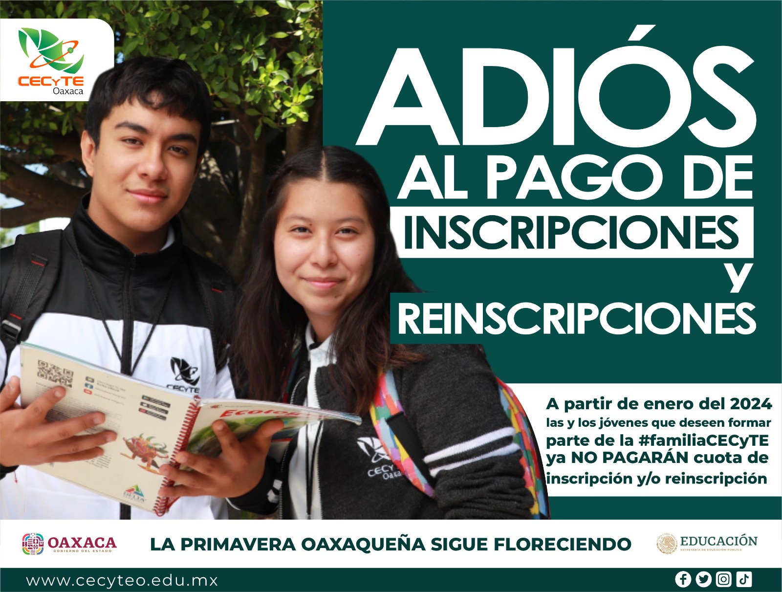 Más de 15 mil estudiantes del CECYTEO se beneficiarán con la gratuidad ...