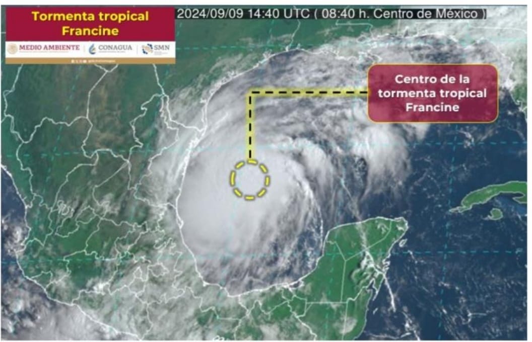 Tormenta tropical “Francine” mantendrá condiciones lluviosas para ...