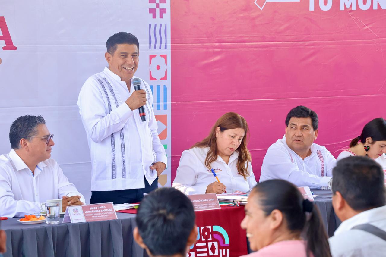 Procura Salomón Jara desarrollo de Mariscala de Juárez con obra de agua ...